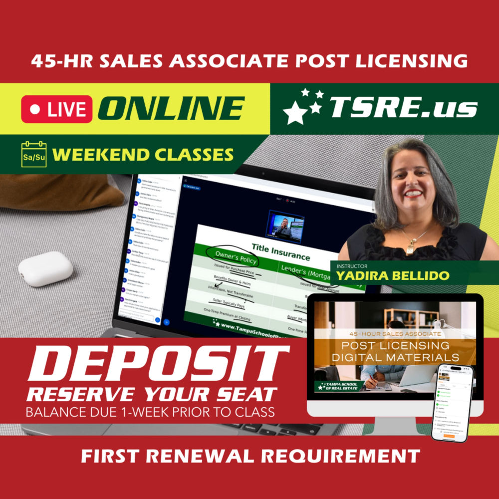 Florida 45 Hour Post License: LIVE Online Weekend Class Feb 21